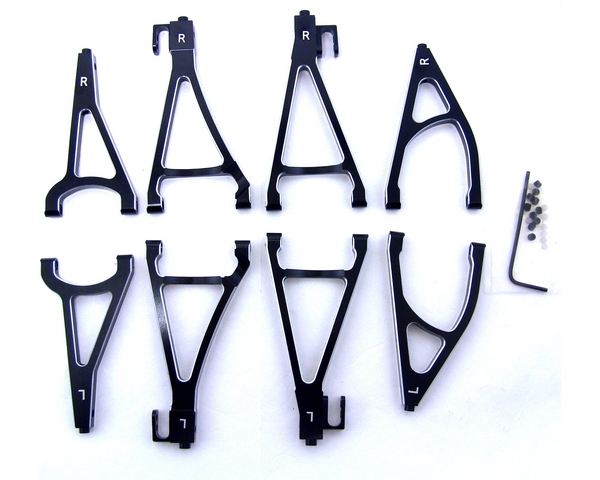 美国Hot Racing Traxxas 1/16 Revo,Slash铝合金升级全车摆臂套装_虎窝淘