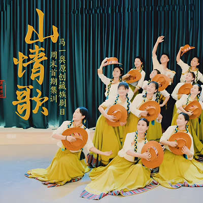 藏族舞蹈演出服女成人道具帽子