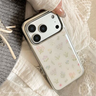 滴胶花卉适用iphone17promax手机壳苹果17春日小清新16滴胶13电镀防摔透明软壳3D热弯电镀工艺