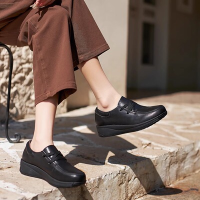 缓震软弹底真皮乐福鞋KUFENEBRG