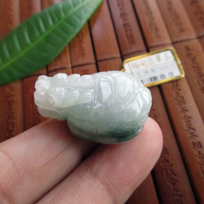 保真 立体款龙龟龙头龟大吊坠76016实物拍图 缅甸玉天然A货翡翠玉