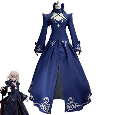 命运之夜cos服黑saber礼服剑士服阿尔托利亚cosplay扮演服卡通