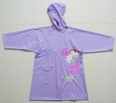 小学生时尚儿童雨衣进口环保材质