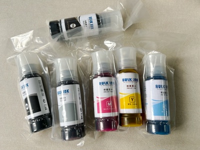 适用爱普生013/014墨水L8168 L8188喷打印机黑彩色连供代用墨水