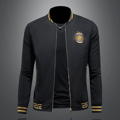 2025秋冬新款 IUIUG轻奢潮流男士休闲夹克镂空D322-87408-P145