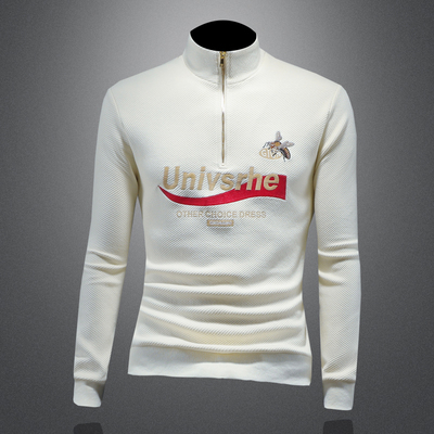 2025秋冬新款 IUIUG圆领刺绣休闲卫衣打底衫镂空D320-87819-P135