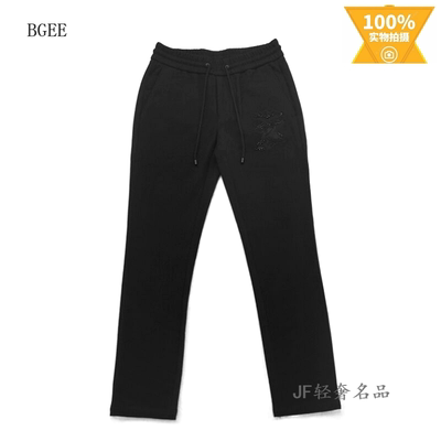 特惠 BGEE 秋冬新款直筒休闲裤 羊毛保暖 刺绣镶标 时尚潮流款