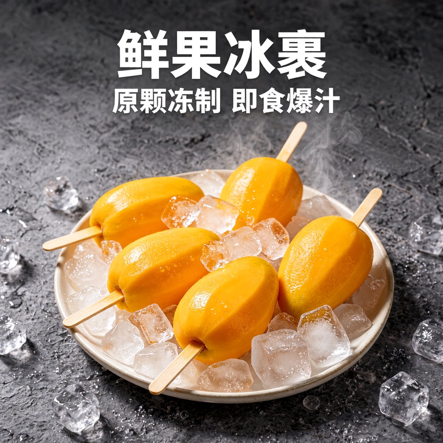 冰裹果新鲜芒果当季应季冰淇淋冷冻冰棍芒果雪糕冷冻即食整颗
