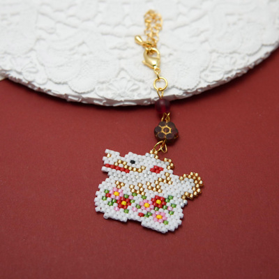 G17视频教程十二生肖系列甲辰年龙宝宝吉祥挂件DIY手工饰品材料包