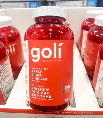 加拿大代购GOLI苹果醋素食软糖120粒