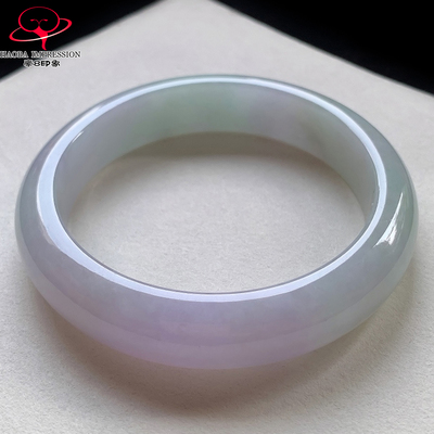 豪8印象V26420V638翡翠手镯之家圈口60.8冰粉紫天然A货缅甸玉镯子
