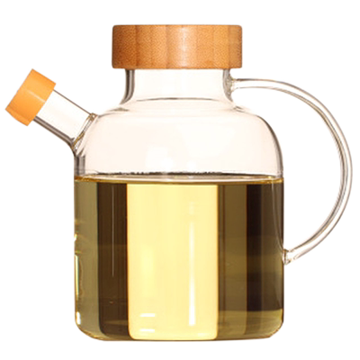 高硼硅玻璃日式风带盖油壶