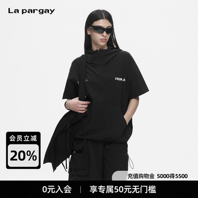 Lapargay极简短款落肩宽松外套