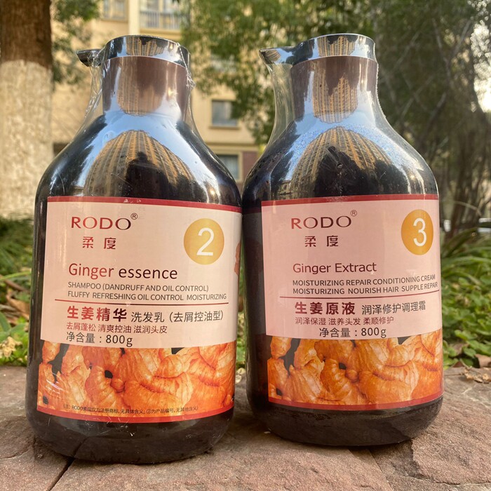 RODO柔度洗发水生姜原液强韧健发洗发乳润泽修护调理霜舒缓头皮