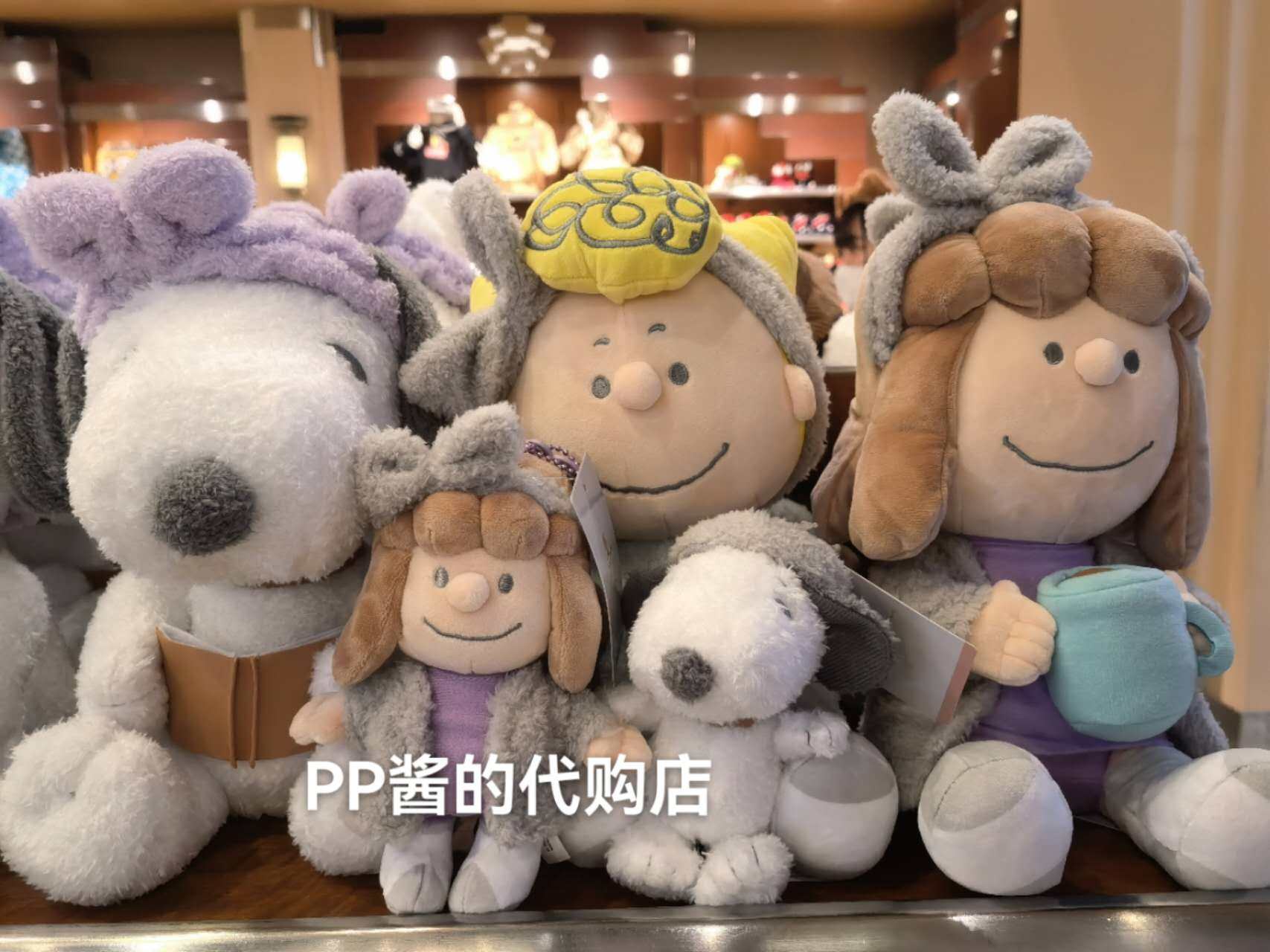 日本大阪环球影城史努比查理冬季限定居家毛绒公仔玩偶挂件包挂_虎窝淘