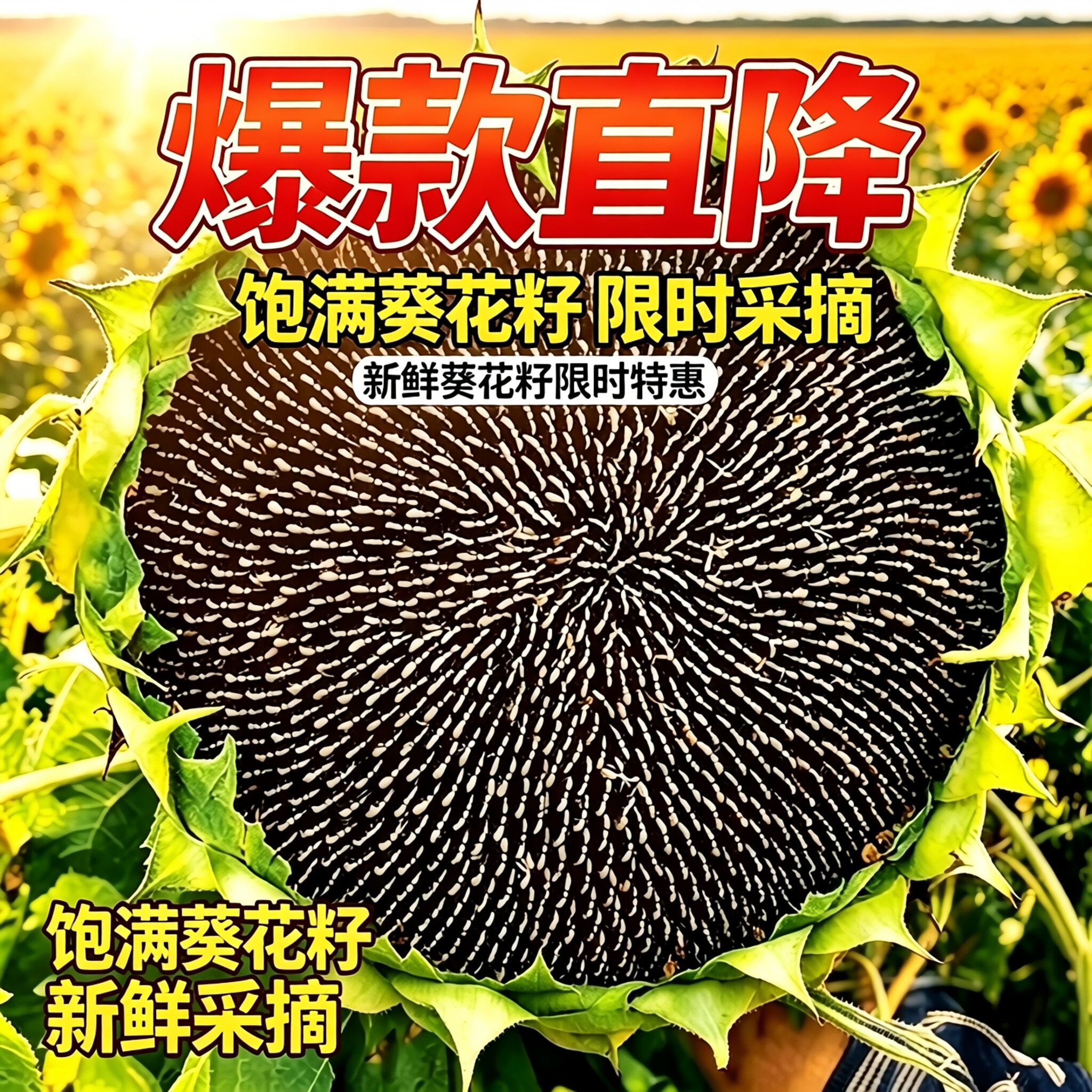 新鲜向日葵花盘带瓜子生原味葵花籽盘孕妇食品葵花头新货带盘现摘