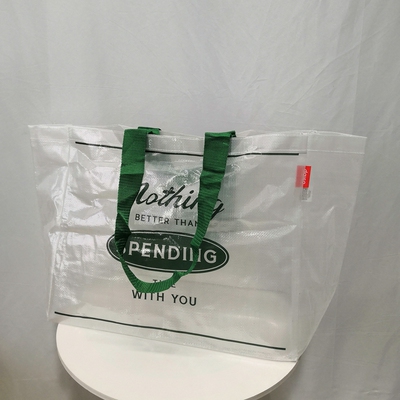 韩国原单透明大容量编织购物袋