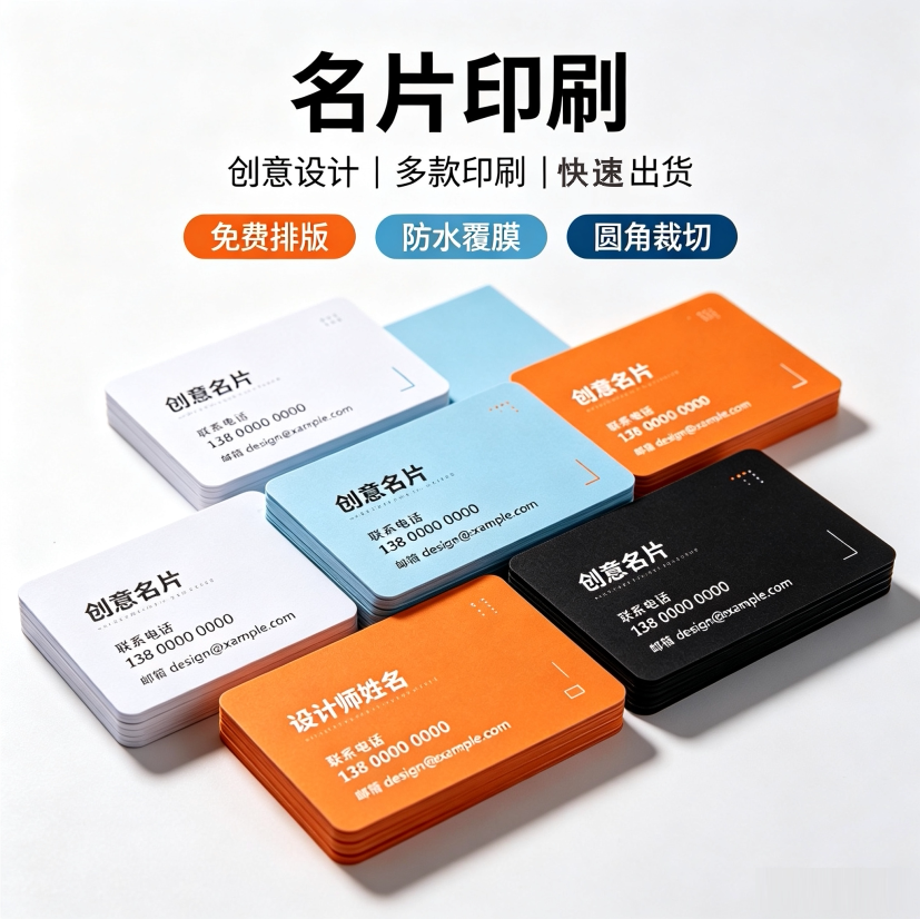 名片定制名片印刷名片制作名片设计高端商务特种纸名片高档名片