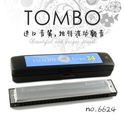 tombo通宝6624孔专业推荐口琴