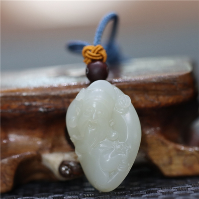 新疆和田白玉籽料吊坠
