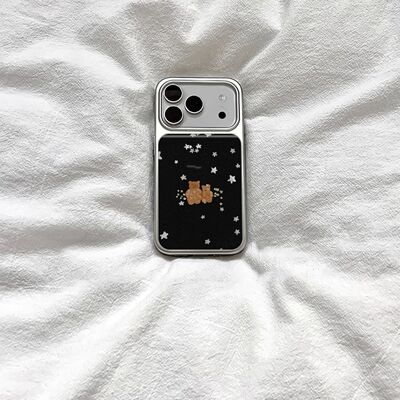 ins复古可爱星星小熊滴胶手机壳适用苹果iPhone17promax手机壳软边16防摔15原创小米141312/11华为mate60P780