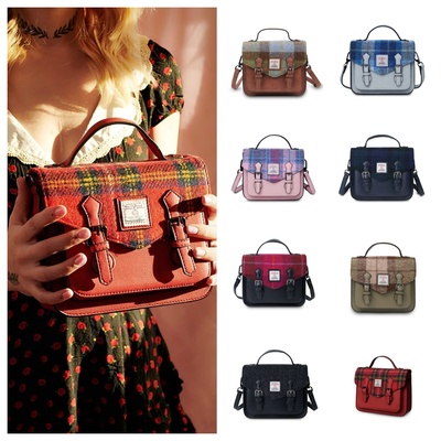 英国苏格兰Islander托特包正品Harris Tweed®传统羊毛格邮差多色