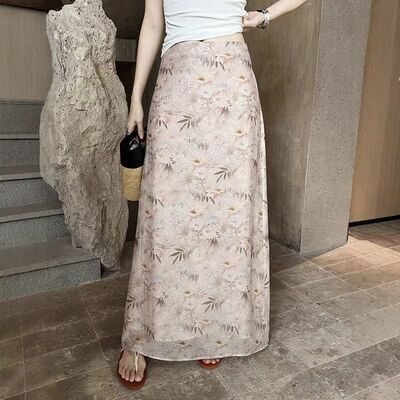 初打十三行夏季80天丝印花罩纱