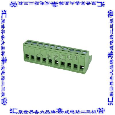 5ESDV-10P 连接器接插件TERM BLK 10POS 5.00MM SCRW PLG