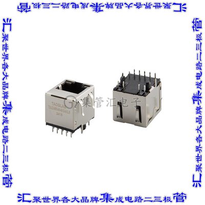 TMJD46046-8KE4NL6 连接器接插件RJ45 ICM, 1X1, 1G BASE-T, VERT