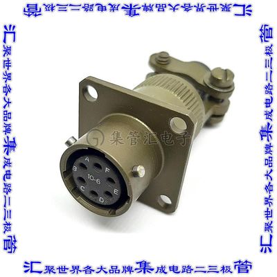 MSW00E10-6S-SR 连接器接插件WALL MOUNT RECEPTACLE, ENVIRONME