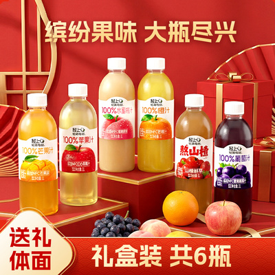 【年货】100%纯果汁6口味混合装