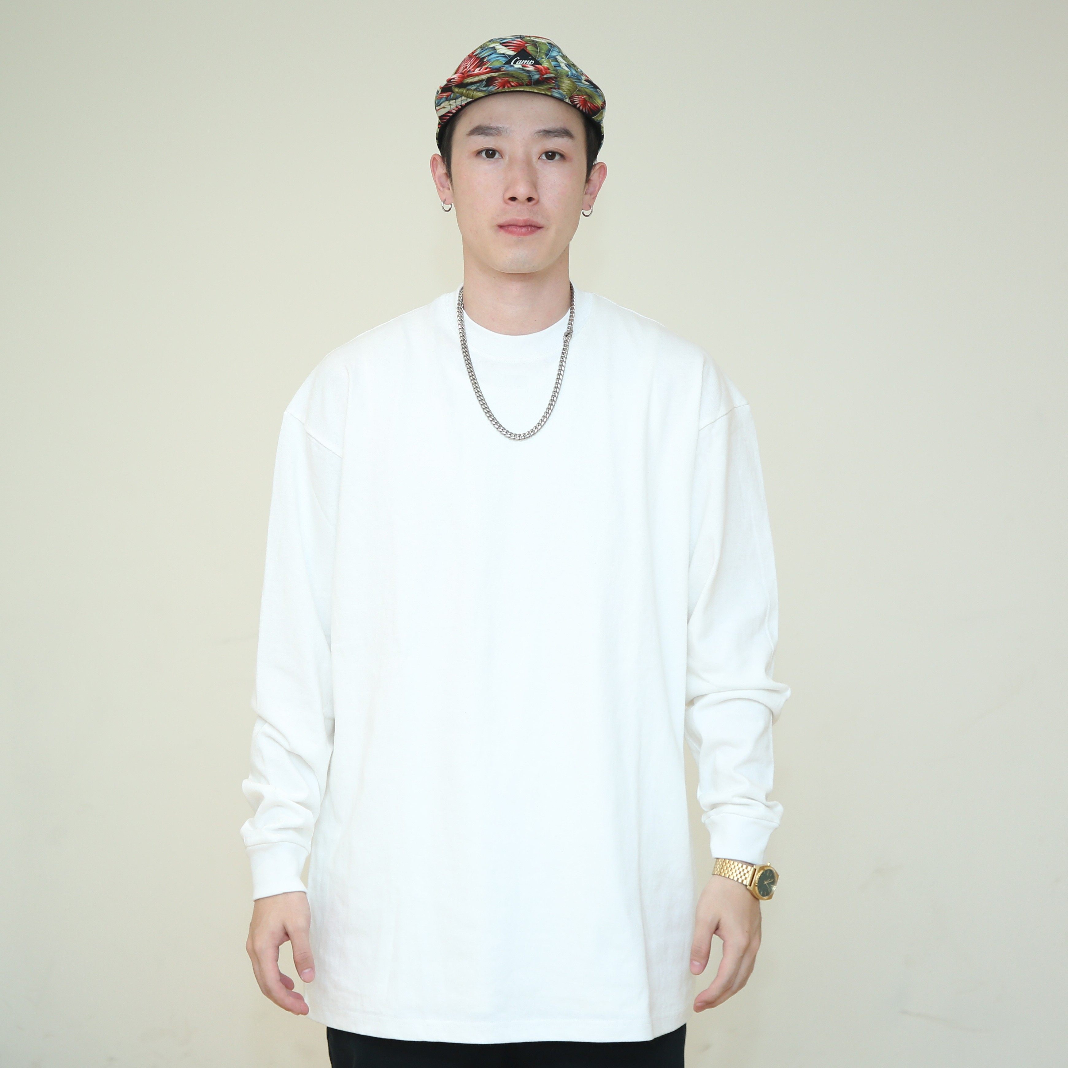 bboy嘻哈街舞popping hiphop urban dance练舞小领口全棉纯色长袖_虎窝淘