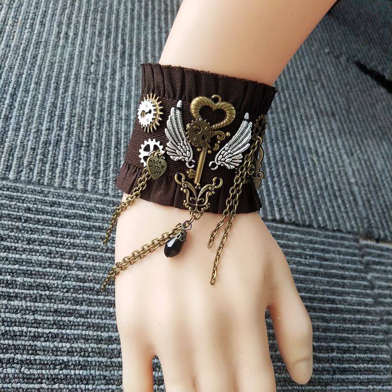 新品 饰品/流行首饰/时尚饰品新 手链 女 齿轮手链朋克现货