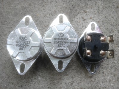 KSD302X KSD306X 20A 85度 圆形温控器 限温器 电热水器配件