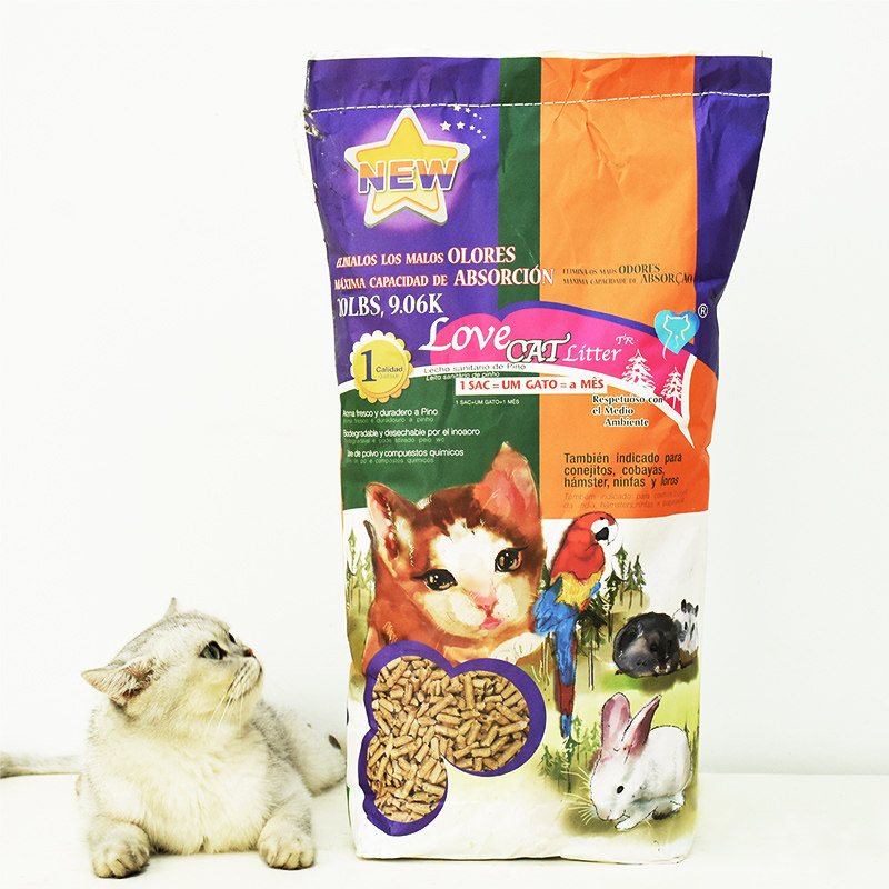 腐败猫-Lovecat爱宠爱猫双层猫厕所用松木猫砂20磅