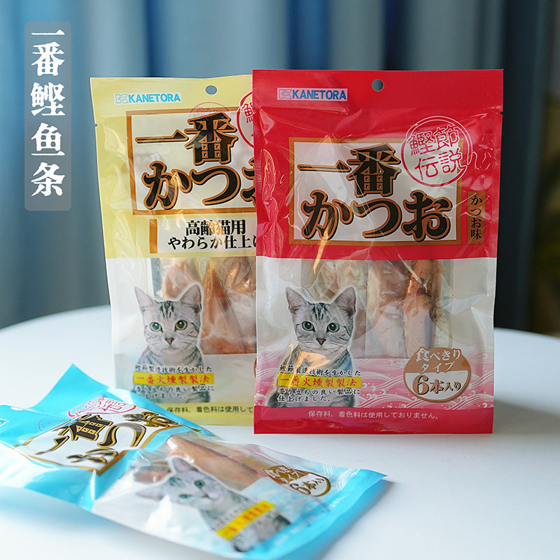 腐败猫 鲣节传说一番鲣鱼条海鲜猫肉条奖励猫零食美毛6支装