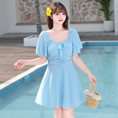 大码泳衣女胖mm保守连体宽松加肥