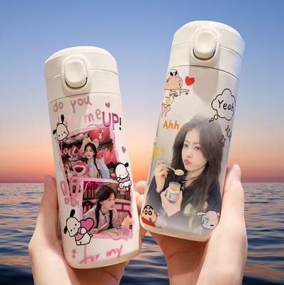 白鹿可爱周边保温杯手办高颜值