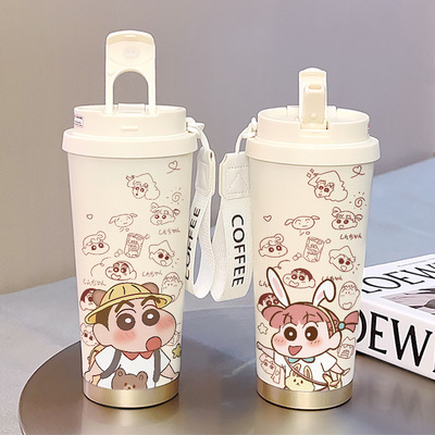 卡通情侣保温杯手办周边高颜值