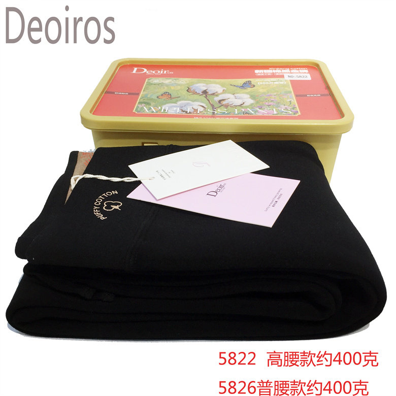 Deoiros中厚5826冬保暖裤发热一体棉面不掉档5822高腰外穿女裤子