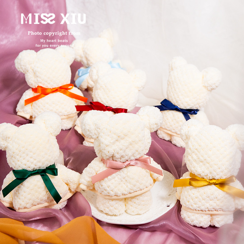 MISSXIU[网红毛巾小熊]结婚订婚生日满月伴娘伴手礼实用礼品礼物_虎窝淘