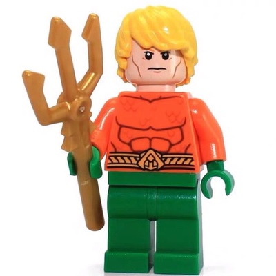 乐高Lego 超级英雄 人仔 sh050 海王 水行侠 含武器 76000 76027