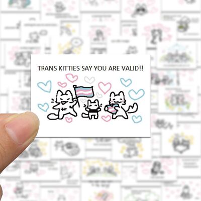 Kitten小猫韩国ins风贴纸简约