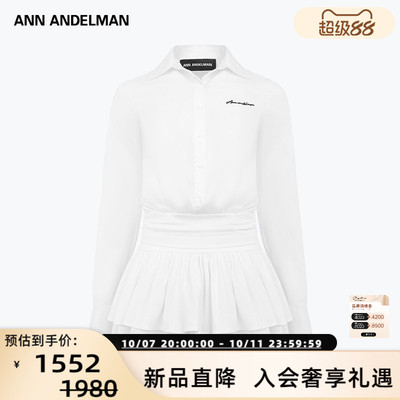 ANN ANDELMAN 秋冬新款女士衬衫式长袖连衣裙银泰百货 301286