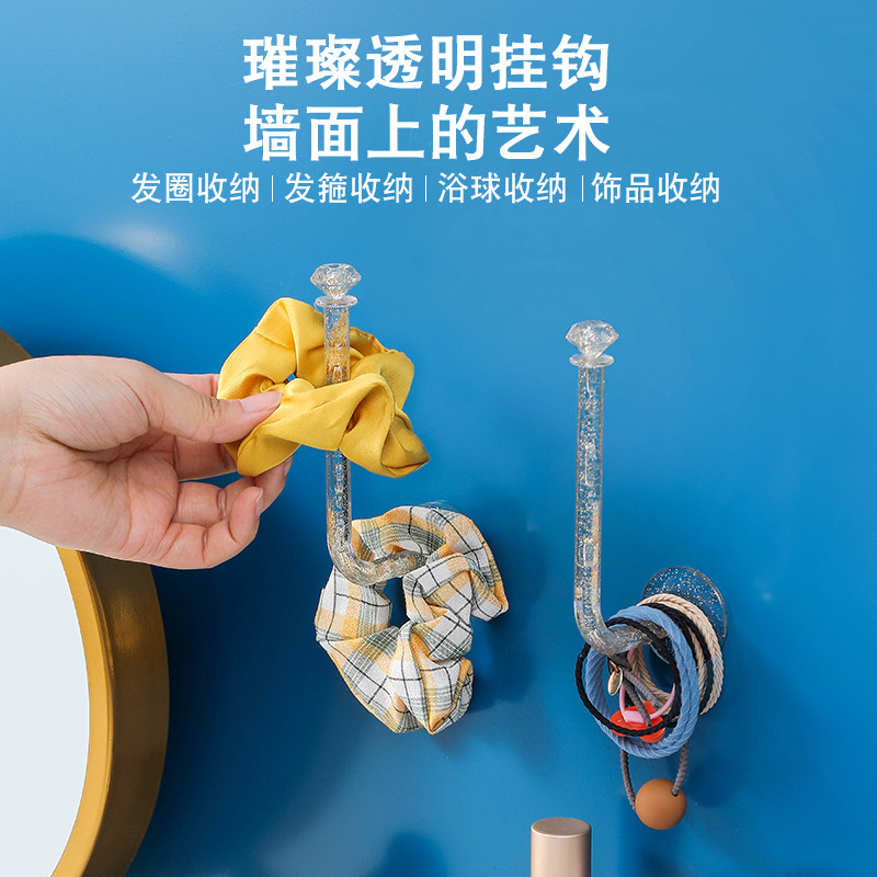 发圈发箍收纳架神器壁挂发带头绳首饰展示架壁挂式墙面免打孔挂钩