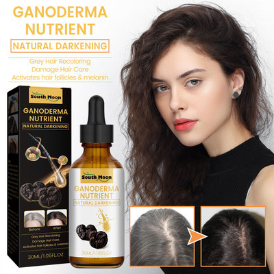 Black Ganoderma lucidum white to black black hair solution