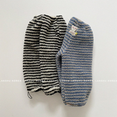 【Gou】懒鼠韩国童装25冬款男女童羊羔绒厚实儿童两穿休闲裤