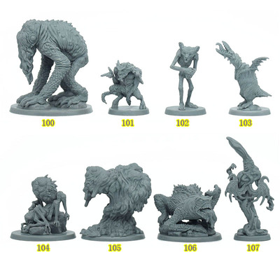 Cthulhu克苏鲁Death May Die死亡湮灭桌游模型100-107死亡亦逝DMD
