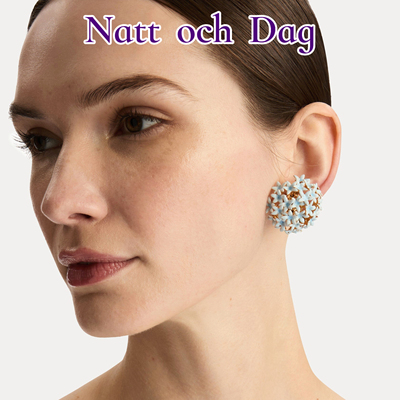 【凡尔赛春宴系列】Natt och Dag轻奢百搭耳环高级感绣球花戒指