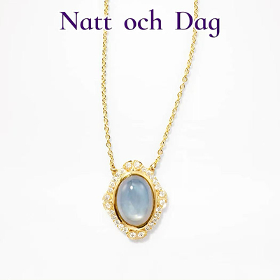 【白昼系列】Natt och Dag轻奢项链女小众设计月光石